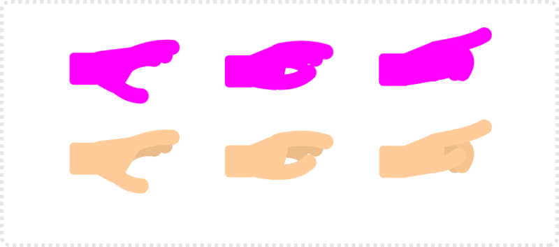 Creating simplified hands using basic shapes and lines - 2dgameartguru