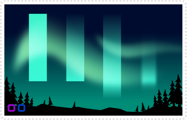 Northern lights created easily with blurs in Inkscape - 2dgameartguru