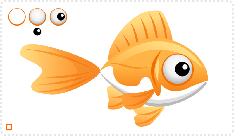 Animating a fish in Inkscape - tutorial - 2dgameartguru