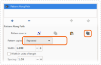 Creating patterns along a path in Inkscape - part 2 - 2dgameartguru