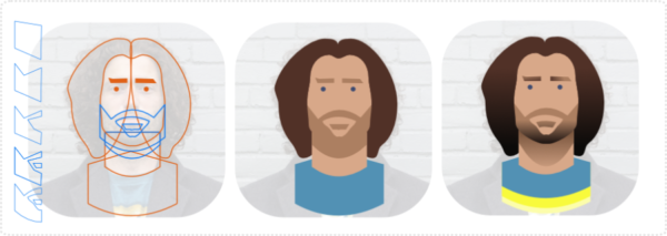 Simplified vector portraits using basic shapes - 2dgameartguru