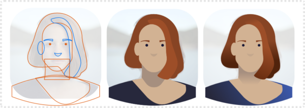 Simplified vector portraits using basic shapes - 2dgameartguru