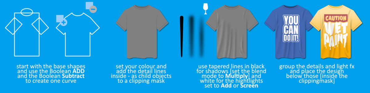 Designing a quick T-shirt Mockup in Affinity Designer
